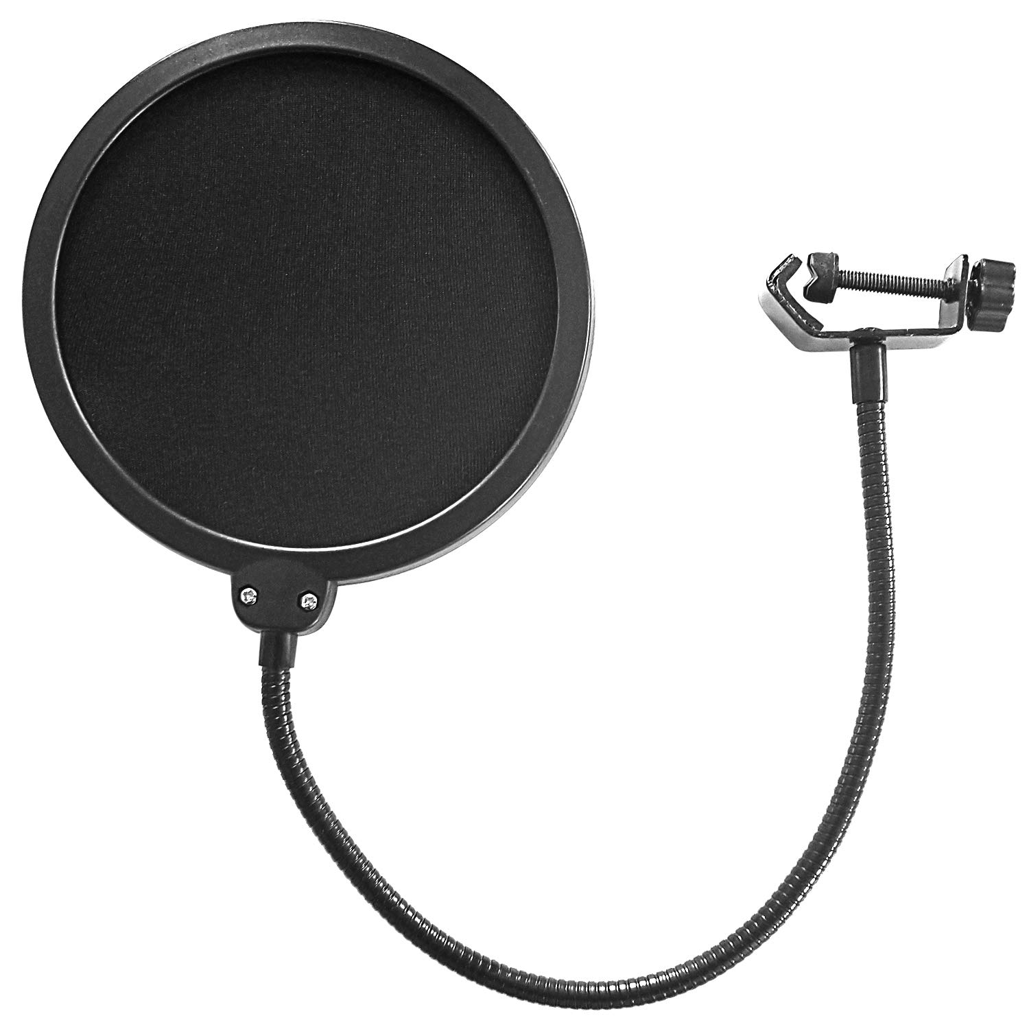 AxcessAbles MX-100 Professional Cardioid Studio Condenser XLR Microphone with AxcessAbles SF-101 Half Dome Isolation Shield for Streaming & Studio Recording