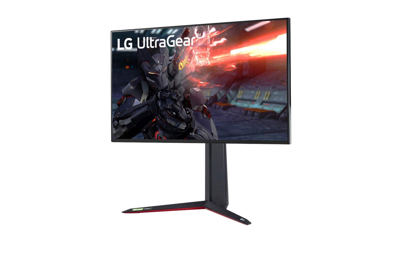 LG 27'' Ultragear 4K UHD Nano IPS 1ms 144Hz G-Sync Compatible Gaming Monitor, Black (27GN95B-B) (Renewed)