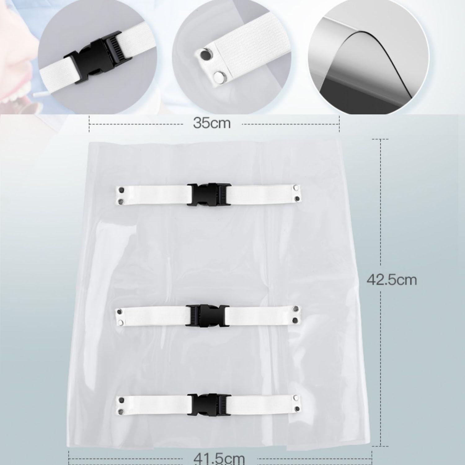 Airgoesin 2pcs Dental Chair Unit Foot Mat Cushion Pad Dustproof Toe Cover Plastic Protector Washable