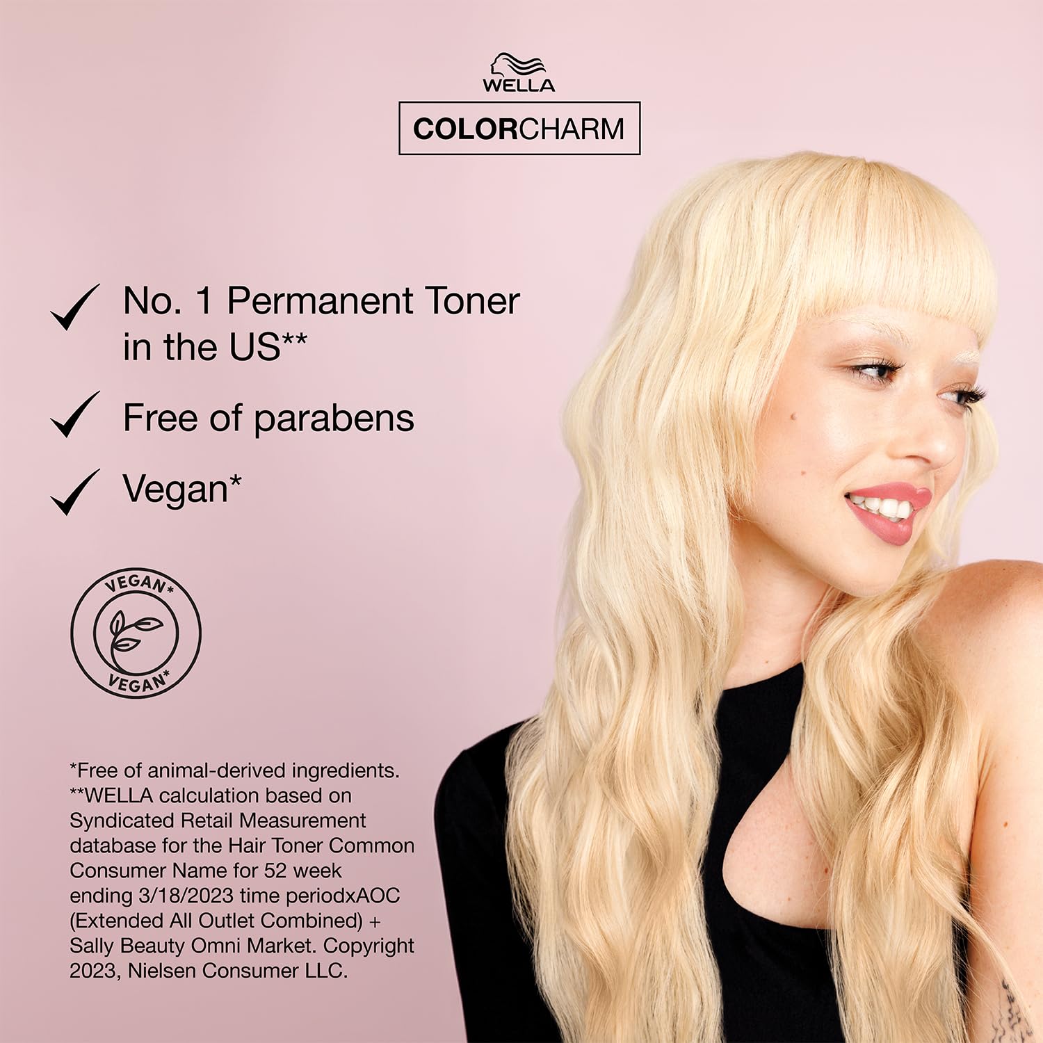 COLORCHARM Permanent Liquid Toners| Neutralize Brass| Free of Parabens| Vegan| T10| Pale Blonde| 1.4 Fl Oz