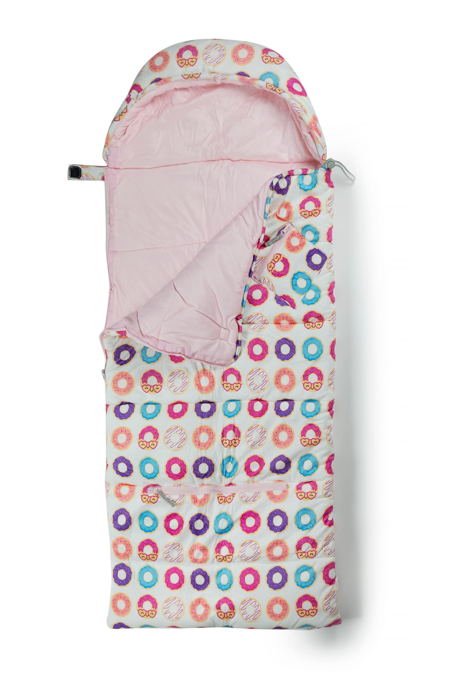 50 F Kids Sleeping Bag, Kids Sleeping Bag for Outdoor Camping, 50.00 x 21.00 Inches, White