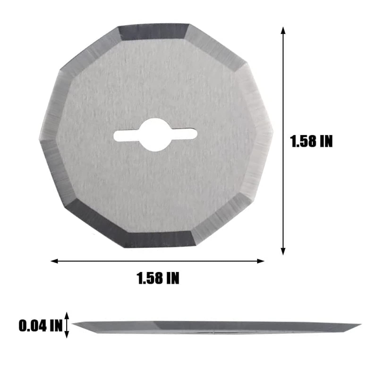 ALHXGUSLO 2-Pack WA2300 Blades Replacement Rotary Blades Compatible with Worx ZipSnip Cordless Electric Scissors, Replacement Blades (1-1/2"),Fits RC2600K, RC2601, RC2602, WX080L, WX081