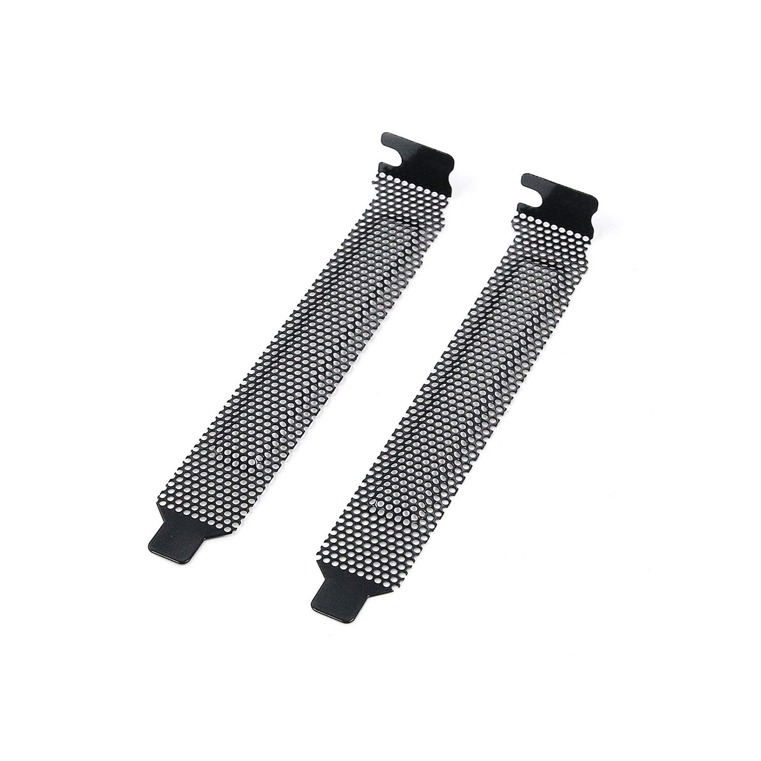 Geesatis 10 PCS Dust Filter Blanking Plate PCI Slot Cover Computer Case Hard Steel PCI Dust Filter(Black) with Mounting Screws