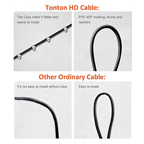 Tonton 4K 8MP 5MP 4-Pack 100 Feet 30 Meters Pre-Made All-in-One BNC Cables for Security Camera System,CCTV, DVR, Surveillance System, with BNC Connectors and RCA Adapters