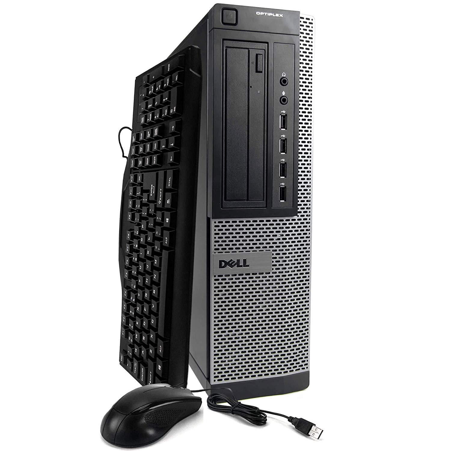 Dell Optiplex 990 Flagship Premium Business Desktop Computer (Intel Quad-Core i5-2400 up to 3.4GHz, 8GB RAM, 500GB HDD, DVD, WiFi, VGA, DisplayPort, Windows 10 Professional) (Renewed)