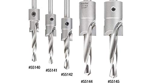Amana Tool 55142 Carbide Tipped Shankless Counterbore with Slow Spiral #24 Screw 3/4 D x 3/8 Drill D x 3/8 Drill SHK