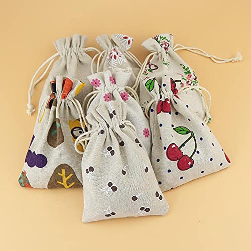 500Pcs Multi Colors Styles Drawstring Jewelry Bag Cotton Cloth Gift Bags 1014cm Gifts Packing