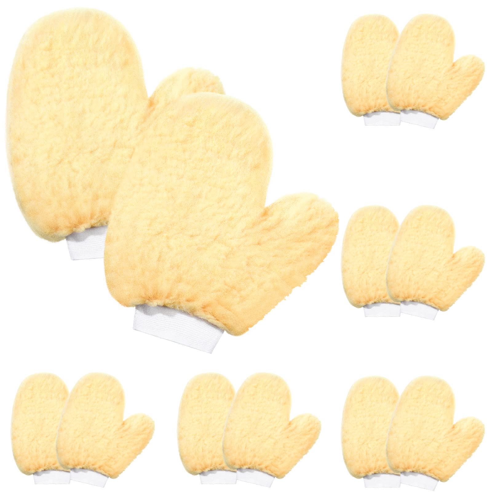 Remerry 12 Pcs Painters Mitt Painting Gloves with Thumb Paint Mitt Cleaning Dusting Mitt for Painters Decorators Glove