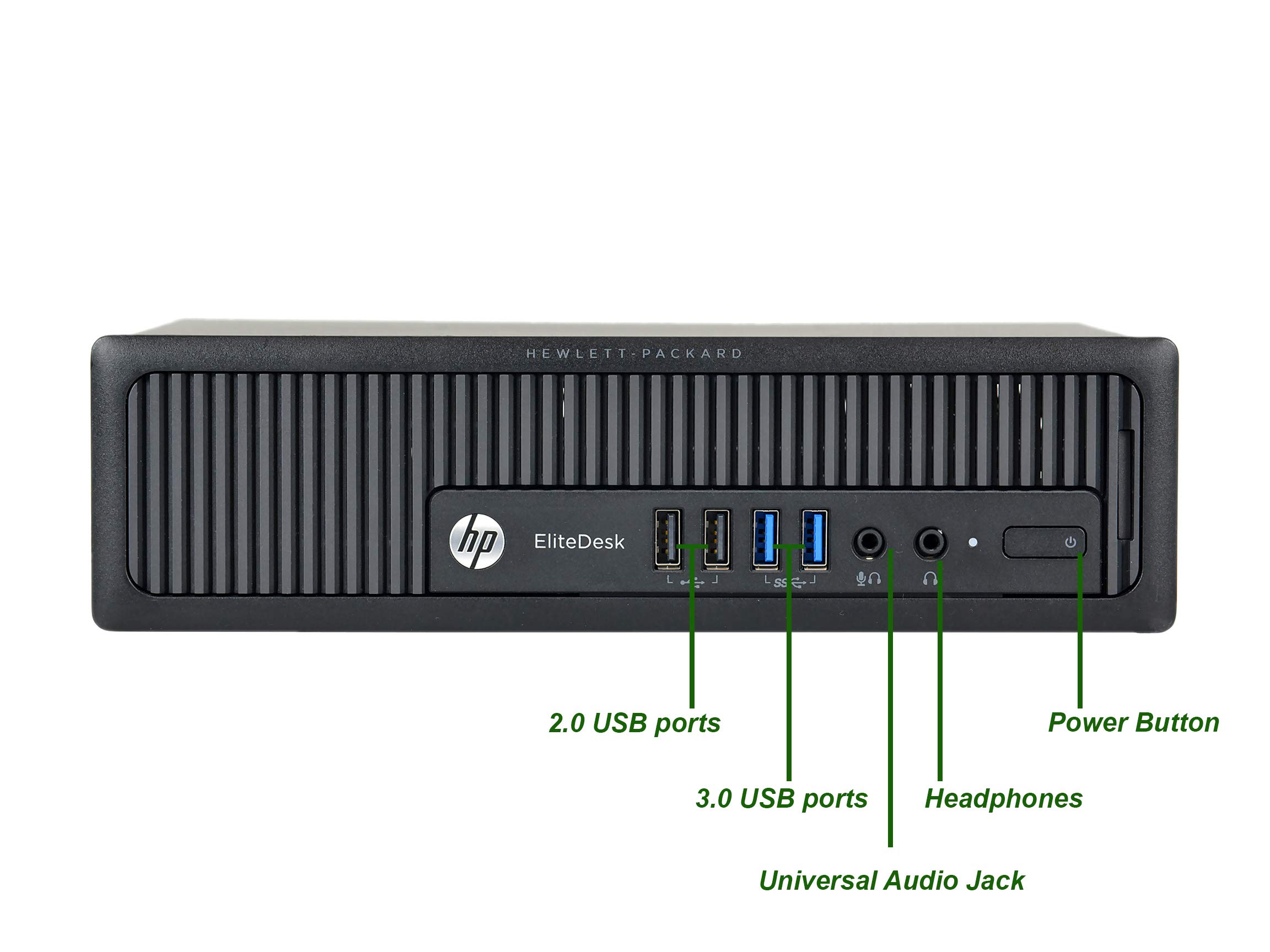 HP 800 G1 Ultra Small Desktop Computer PC, Intel Core i5 Processor, 16GB Ram, 120GB SSD, 1TB Hard Drive, HP 22 Inch Monitor,WiFi & Bluetooth, 16GB Flash Drive, Windows 10 Pro (Renewed)