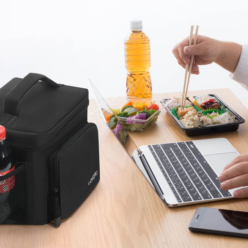 3X Large Insulated Lunch Bag, Insulated Lunch Box For Men Lunchbox with 2 Reusable Cooler Ice Packs, Lunch Cooler Lunch Bag for Men Fits 12 Cans