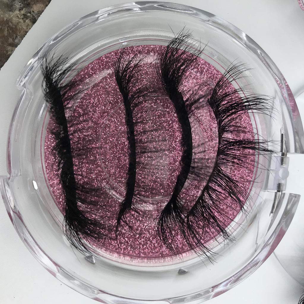 3D Mink Eyelashes 10 Styles Luxurious Fluffy False Lashes 100% Siberian 3D Mink Fur Eyelashes Reusable Handmade Natural Look Lashes Fake Eyelashes