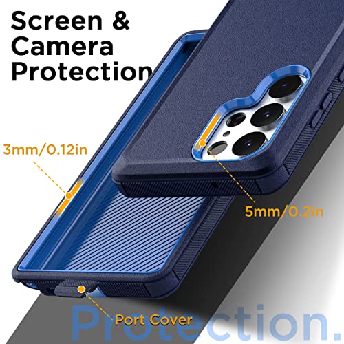 AICase for Samsung Galaxy S23 Ultra,Heavy Duty Drop Protection Full Body Rugged Shockproof 3-Layer Military Protective Tough Durable for Samsung S23 Ultra 6.8"_11