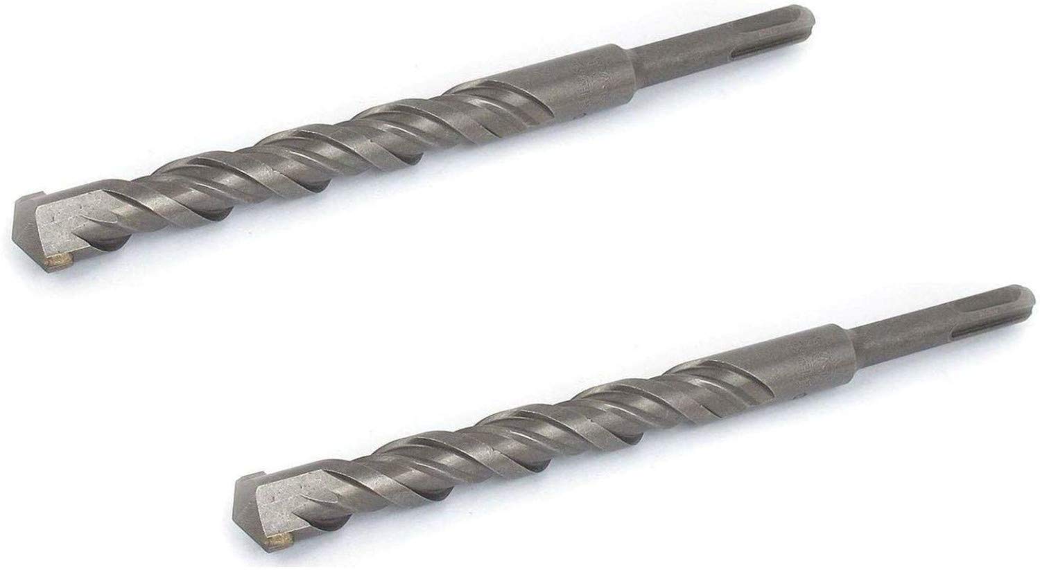 XMHF 2pcs 18mm/0.7" Tip Rotary SDS Plus Shank Carbide Tipped Masonry Hammer Drill Drilling Bit 210mm/8.3" Long for Concrete, Masonry, Wall, Road