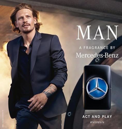 Mercedes-Benz Man - Eau de Toilette for Men - Aromatic, Woody Fruity Mens Fragrance with Cedar and Oakmoss Notes - Long Lasting Mens Cologne - 1 oz