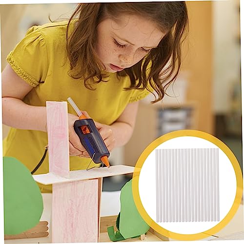 Ciieeo 50 Pcs Transparent Hot Melt Glue Stick Mini Hot Glue Sticks Glitter Hot Glue Sticks Glitter Hot Melt Glue Mini Size Glue Sticks Crafting Tool Crafting Kit Hot Melt Stick Toolkit