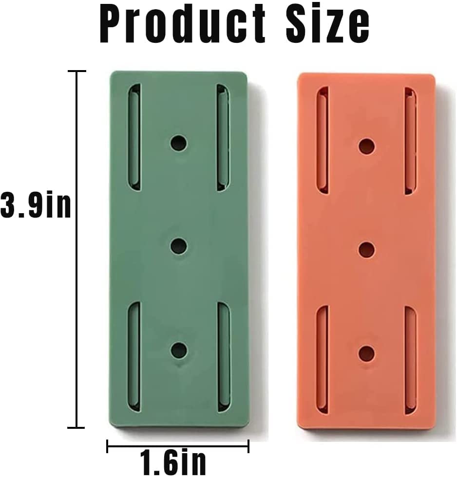 8 Pcs Self-Adhesive Desktop Socket Fixer, Adhesive Punch Free Socket Holder Cable Management Punch Free Surge Protector, Desktop Mountable Plug-in Socket Fixer Bracket Stand (8PCS)