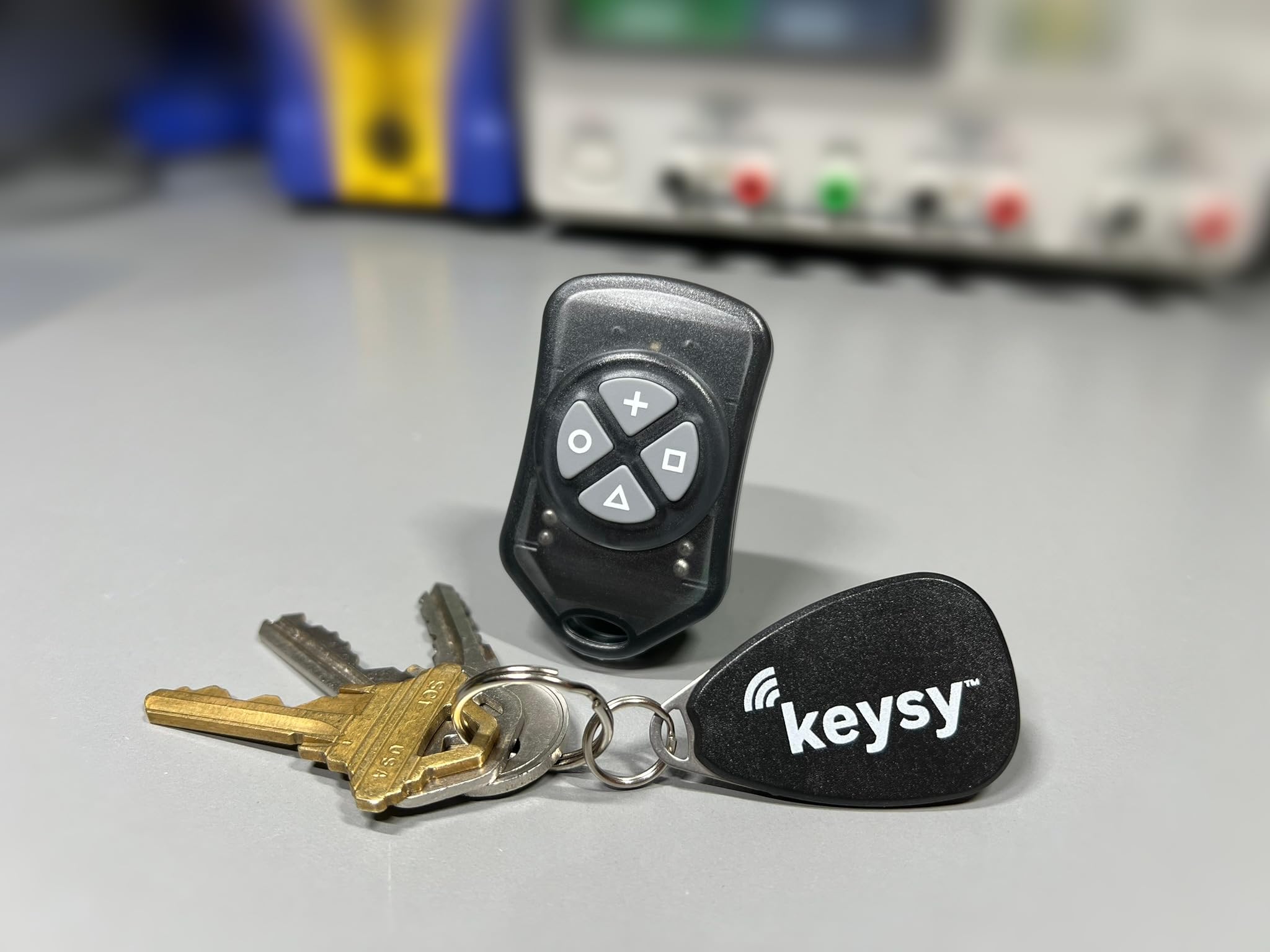 Keysy RFID Duplicator - Copy Key Fobs and Key Cards (HID, AWID, Indala, Keri, ioProx, Rosslare, XceedID, Paradox, CDVI + More) Reader Writer Copier Cloner 125kHz Including (1 Key Fob)