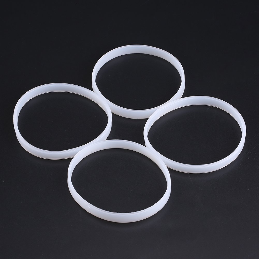 4 Pcs Rubber Gasket Replacement Parts White Rubber Sealing O-ring Blender Gasket Sealing for Ninja Juicer Blender Replacement Seals (10 cm/3.94 inch)