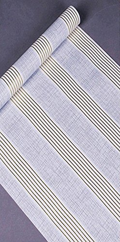 HOYOYO 17.8 x 78 Inches Self-Adhesive Shelf Liner, Self-Adhesive Shelf Liner Dresser Drawer Paper Wall Sticker Home Decoration, Grey Stripe