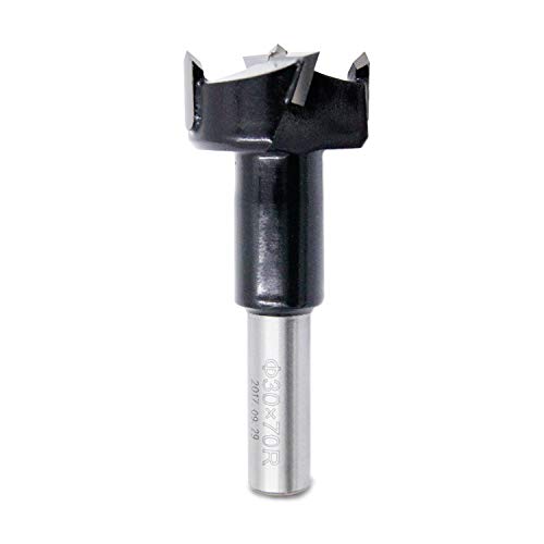 TIDEWAY Forstner Drill Bits 30mm Dia 10mm Shank, Auger Opener, Woodworking Hinge Hole Drilling Boring Bit Cutter,Brad-Point Drill Bits for DIY