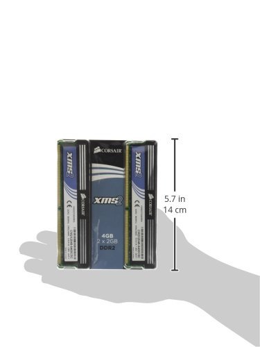 CORSAIR TWIN2X4096-6400C5C Corsair XMS2 DDR2 4GB (2x2GB) PC2-6400 800MHz 240-Pin Dual Channel Desktop Memory
