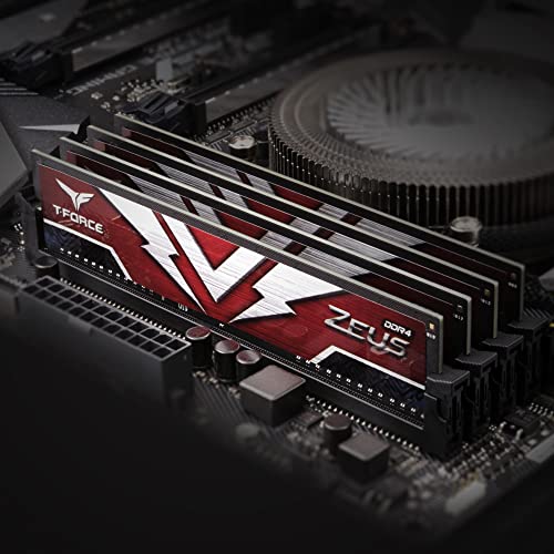 TEAMGROUP T-Force Zeus DDR4 32GB Kit (2 x 16GB) 3200MHz (PC4 25600) CL16 Desktop Gaming RAM Memory Module - TTZD432G3200HC16FDC01