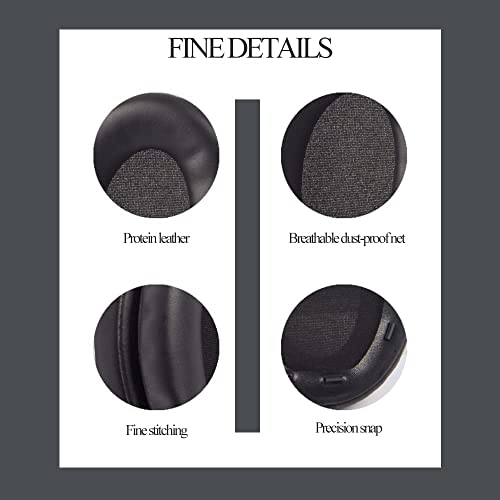 Adhiper Earpad Replacement WH-1000XM3 Earmuffs Ear Pads and Repair Part is Compatible for Sony WH-1000XM3 Wireless Noise-Canceling Over-Ear Headphones (Black)