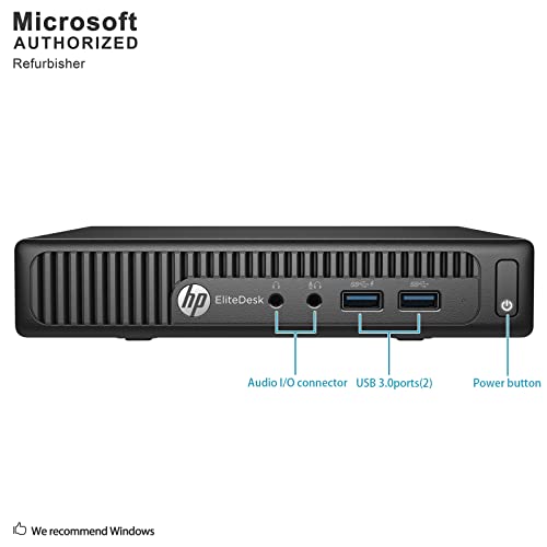 HP EliteDesk 705 G3 - Mini Desktop - A10 PRO-8770E 2.8 GHz - 8 GB - 128 GB SSD 1GG27US#ABA (Renewed)