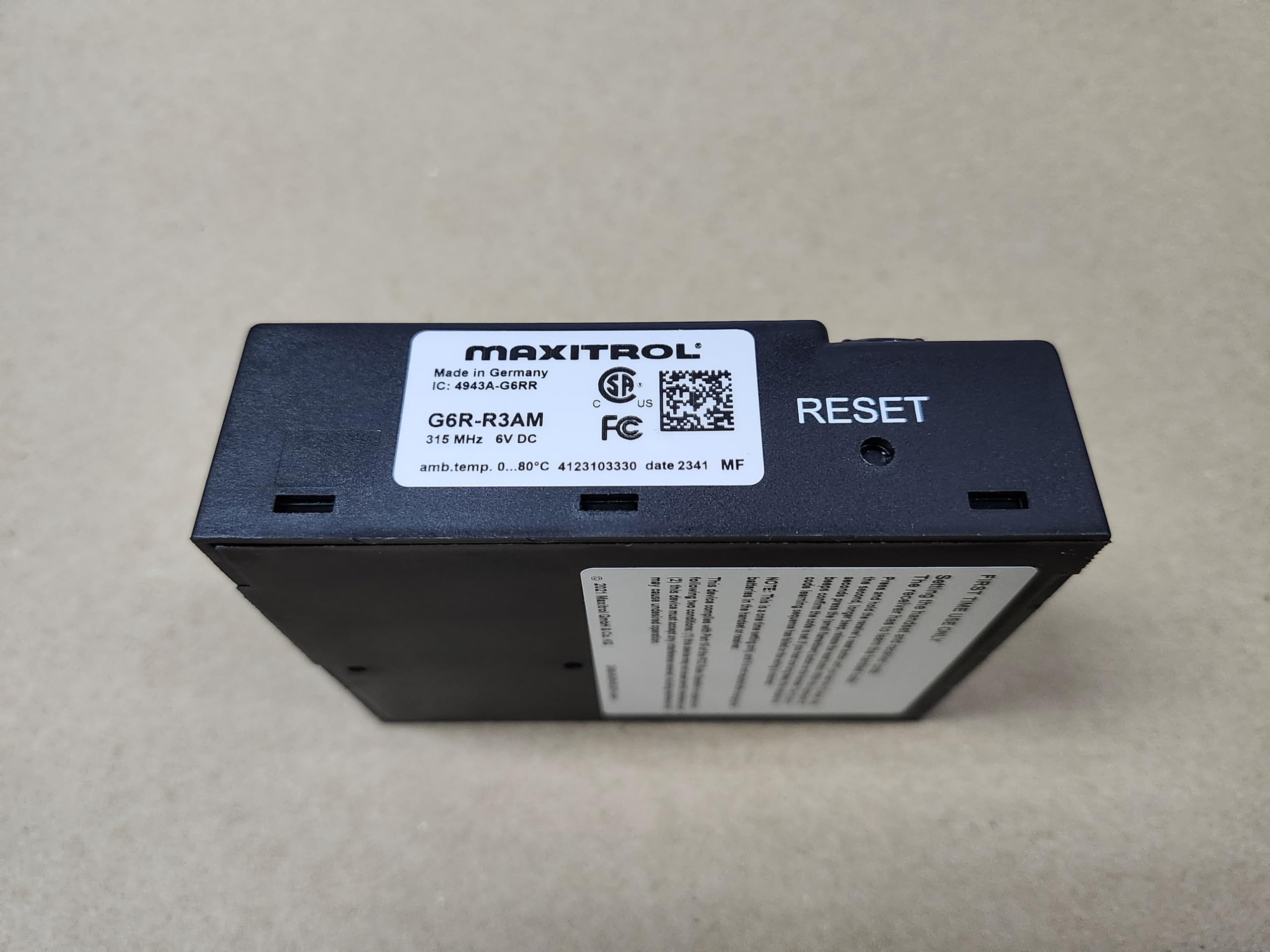 All Pro Fireplace Maxitrol GV60 G6R-R3AM Control Module with Wire Harness (Real Fyre, Valor & Empire), Black
