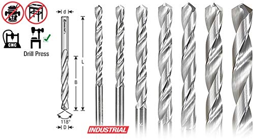 Amana Tool - SCFD-102 Solid Carbide CNC 4 Facet 118 Deg Drill Pt. 5/32 Dia x 1-3/8 x 5/3