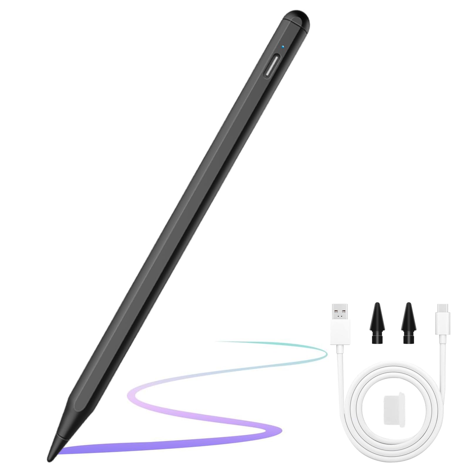 Stylus Pencil for iPad 10th & 9th Generation, Active Pen with Palm Rejection Compatible with 2018-2023 Apple iPad 10/9/8/7/6th Gen/iPad Pro 12.9 &11 inches/iPad Pro 6/5/4th Gen/iPad Air 5/4/3 Gen