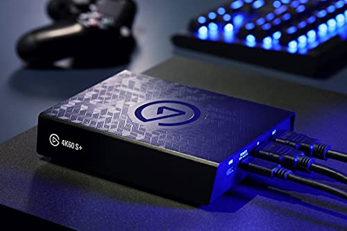 Elgato 4K60 S+, External Capture Card, Record in 4K60 HDR10 with ultra-low latency to PC or SD Card on PS5/PS4, Xbox Series X/S, Xbox One X/S, in OBS and other broadcasting software, for Windows