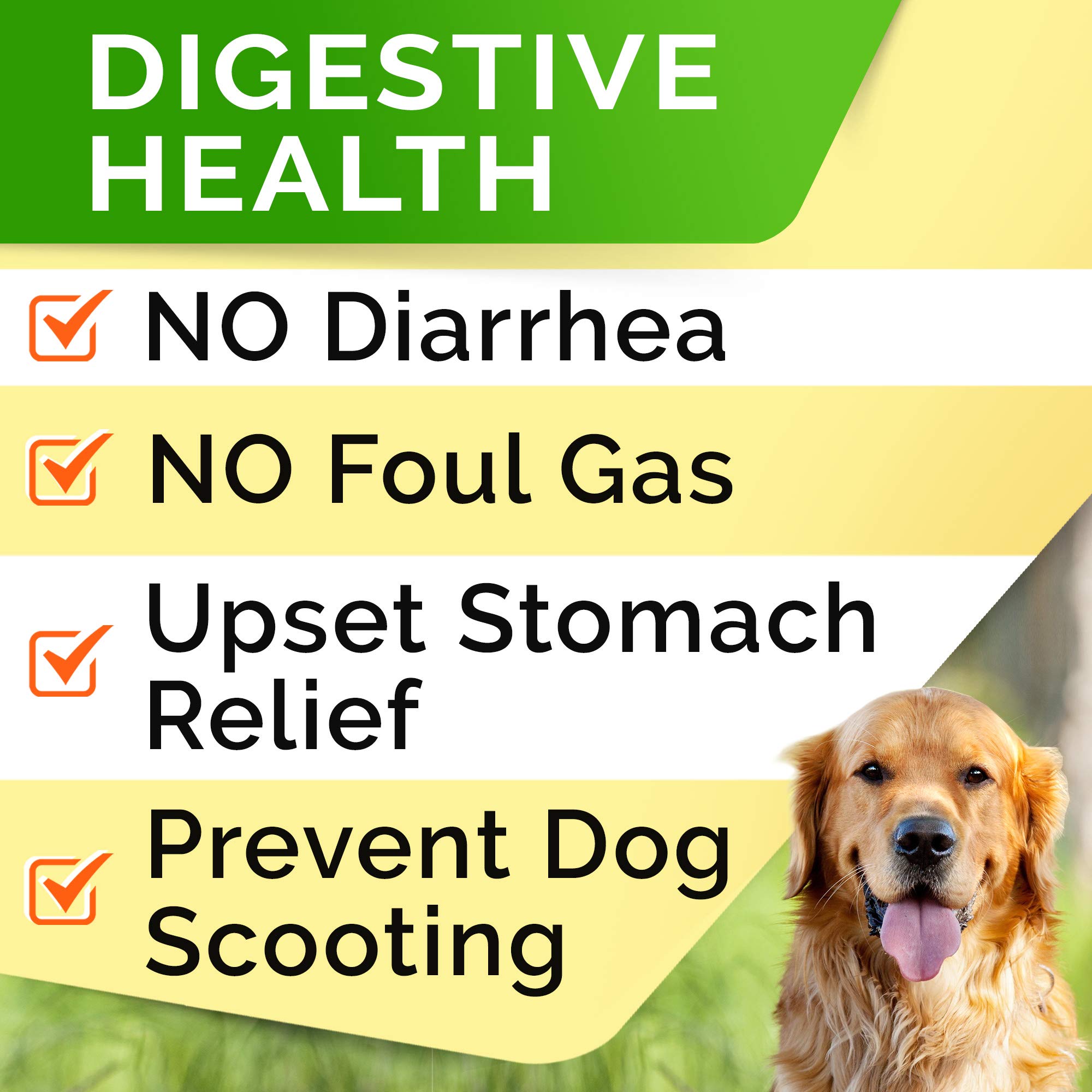 STRELLALAB Dog Probiotics Treats for Picky Eaters - Digestive Enzymes + Prebiotics - Chewable Supplement - Allergy, Diarrhea, Gas, Constipation, Upset Stomach Relief - Improve Digestion, Immunity