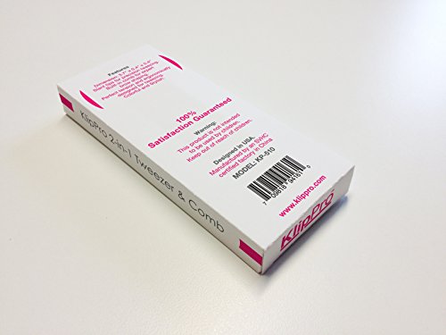 Amaok Eyebrow Tweezer with Comb - Slant Tip, Bright Pink - BOGO SALE Offer - Details Below.