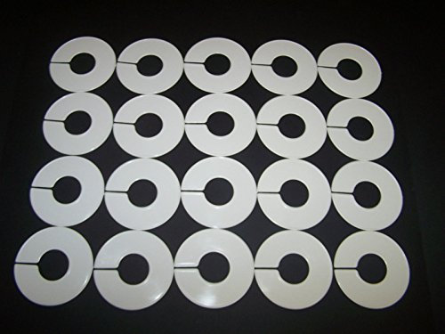 Clothing Rack Rod Blank Round Dividers 12 NEW Blank Round Size Dividers for Retail Clothing Racks for Clothes Stores or Home - 12 Pcs Round Size Rack Dividers Box