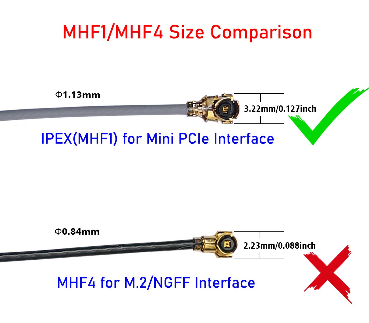 PS4 Antenna Upgrade Replacement Kit 10dBi 2.4GHz Long Range Extender BT WiFi Antenna + 10in U.FL to RP-SMA Cable for Mini PCIe Card + RP SMA Extension Cable 10ft