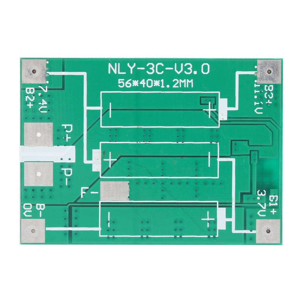 Lithium Battery Protection Board, Li-ion Lithium Battery PCB Protection Board Module 3S 12V 40A Board BMS PCB Board with Balance Charging