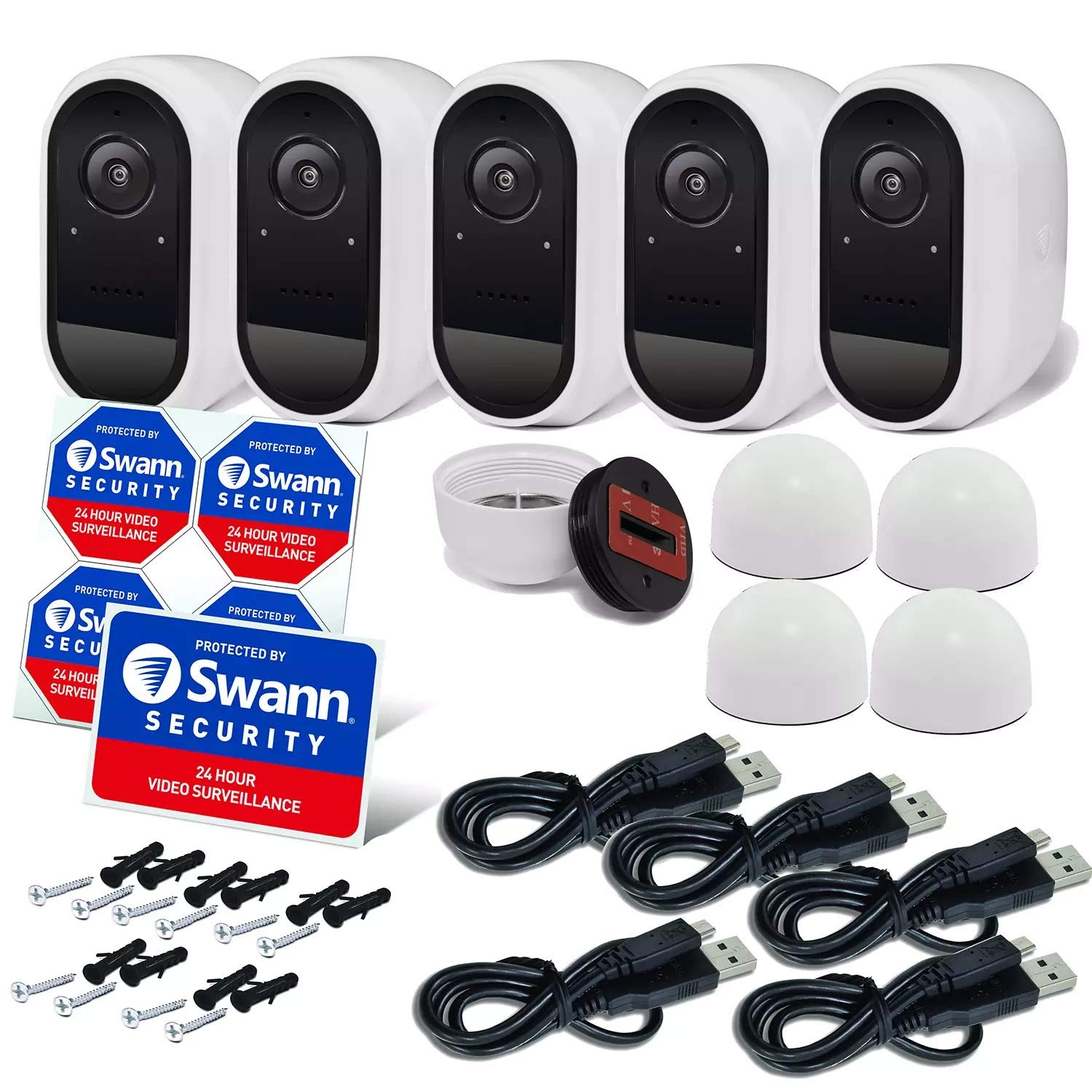 Swann Wire-Free 1080p Security Camera 5 Pack - SWIFI-CAMWPK5