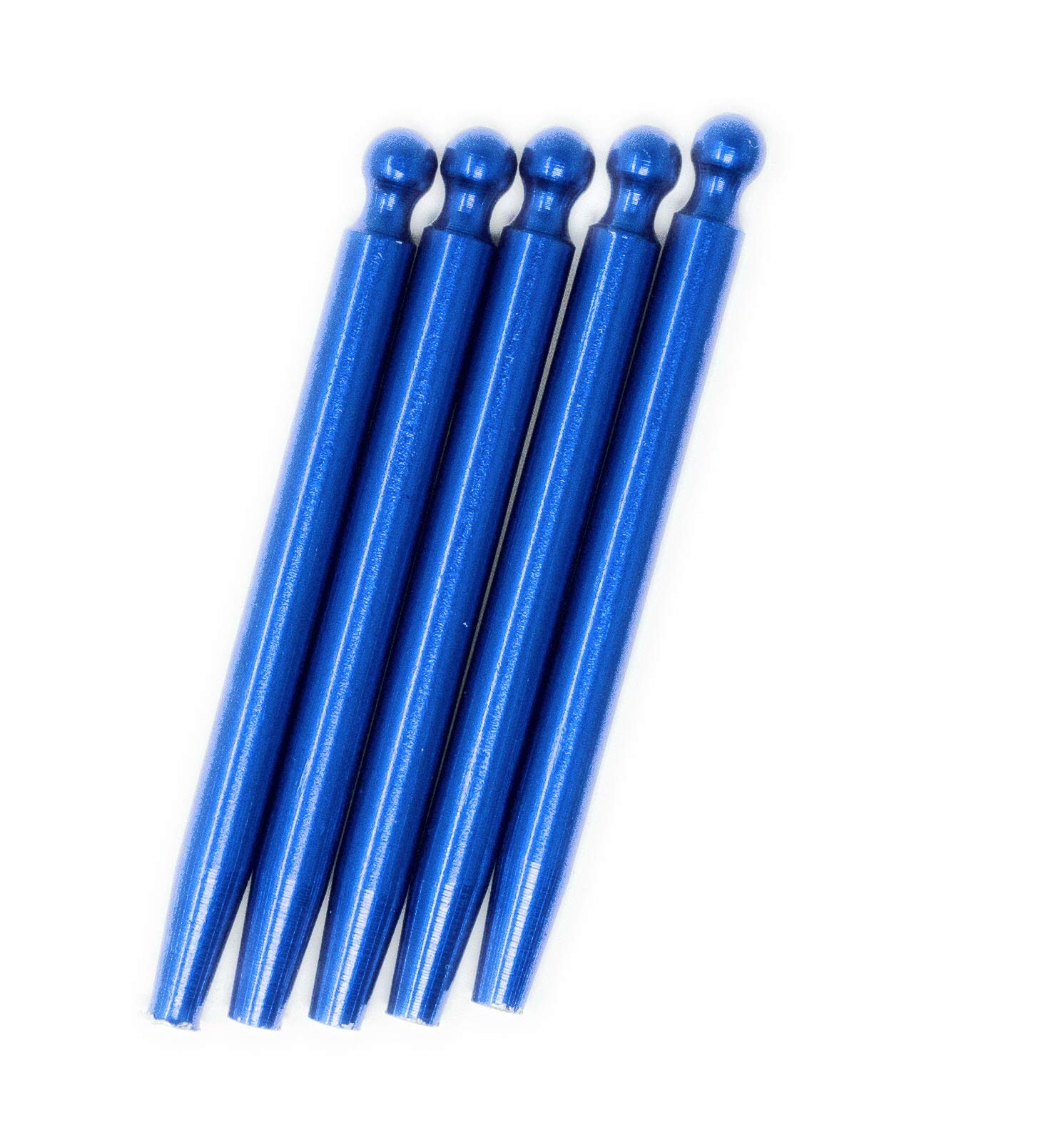 AirstreamIT Aluminum Cribbage Board Pegs - 5 Red, 5 Blue, 5 Silver, and 5 Turquoise - Standard 1/8 Inch Holes