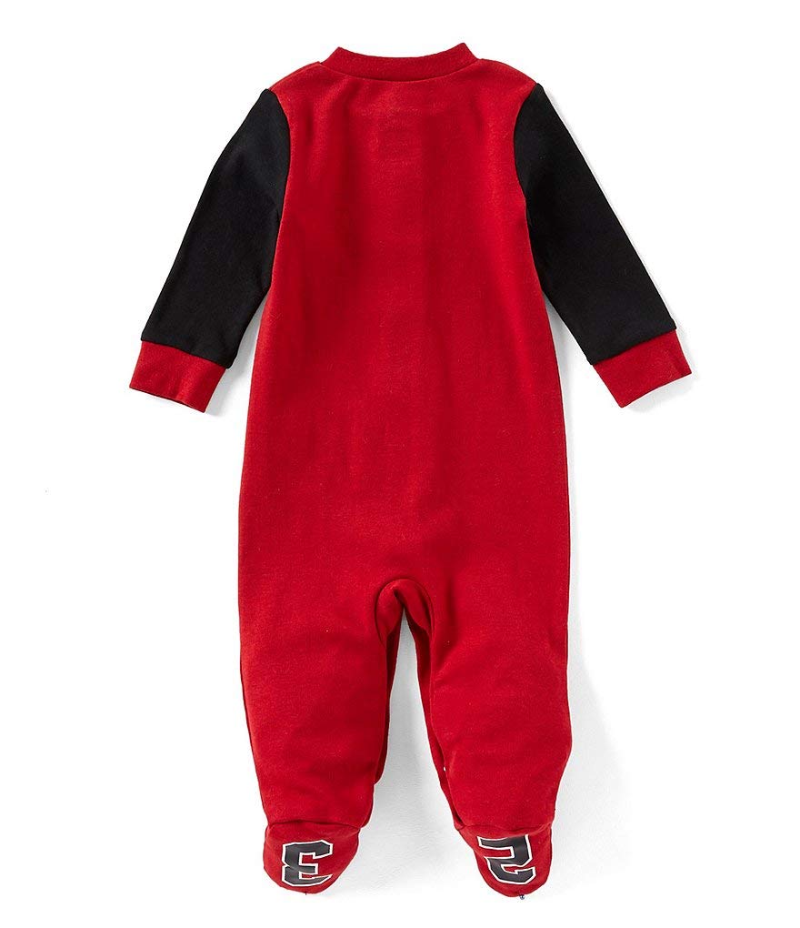 Nike Infant/Toddler Printed Footed Coverall (Gym Red(555302-R78)/Black, 3 Months)