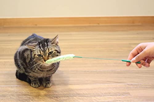 Catty Man Cat Play Grass, Jareneko Setaria 2 pcs. Set. Interactive Cat Teaser Wand Made in Japan