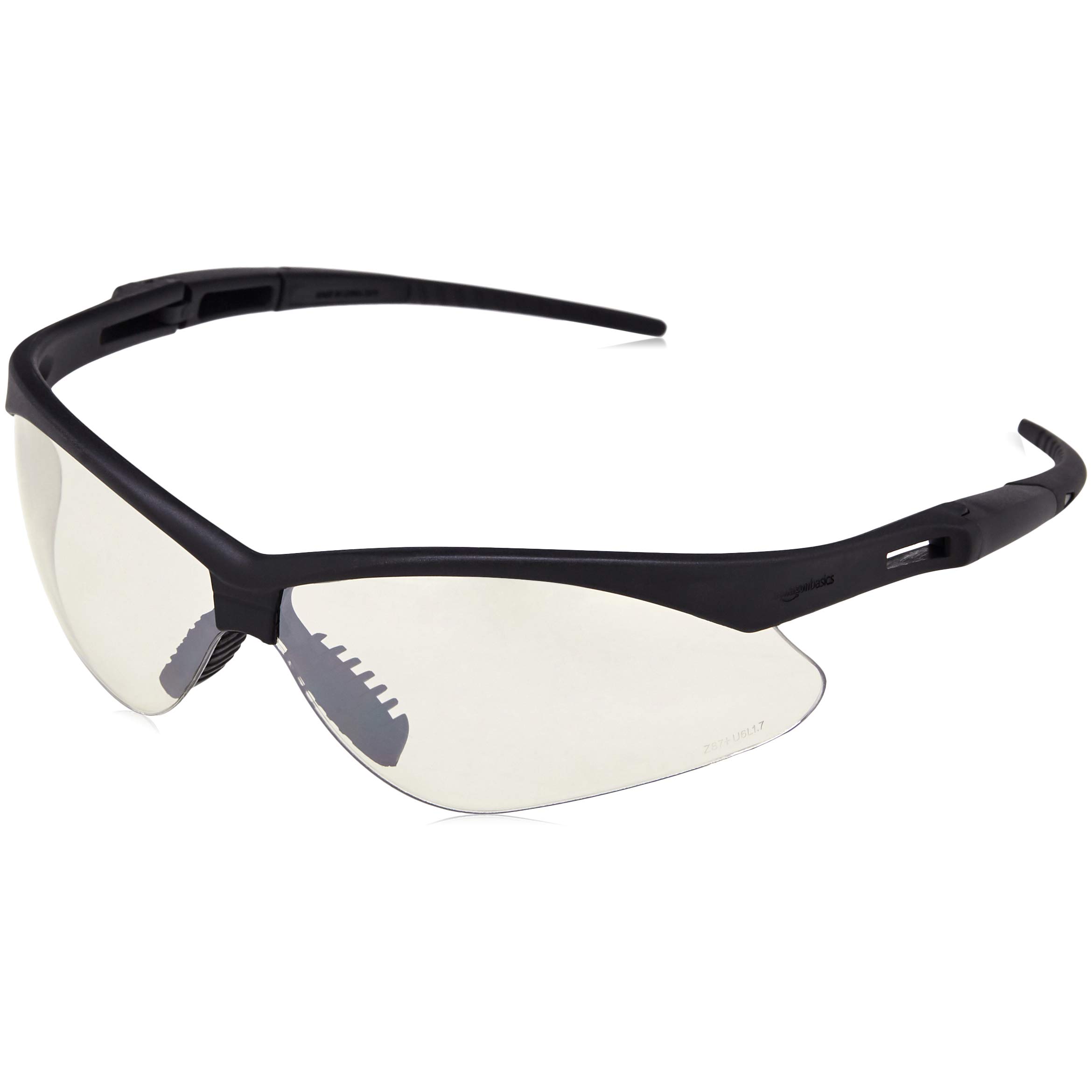 Amazon Basics Anti-Scratch Safety Glasses, UV-Resistant, Indoor/Outdoor Clear Mirror Lens, 3-Count