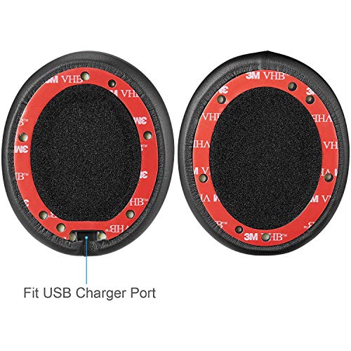 Muigiwi Replacement Studio 2 Ear Pads Memory Foam Ear Cushions Compatible with Studio2.0 / Studio3.0 Wireless/Wired Over Ear Headphones Earpads (Black)
