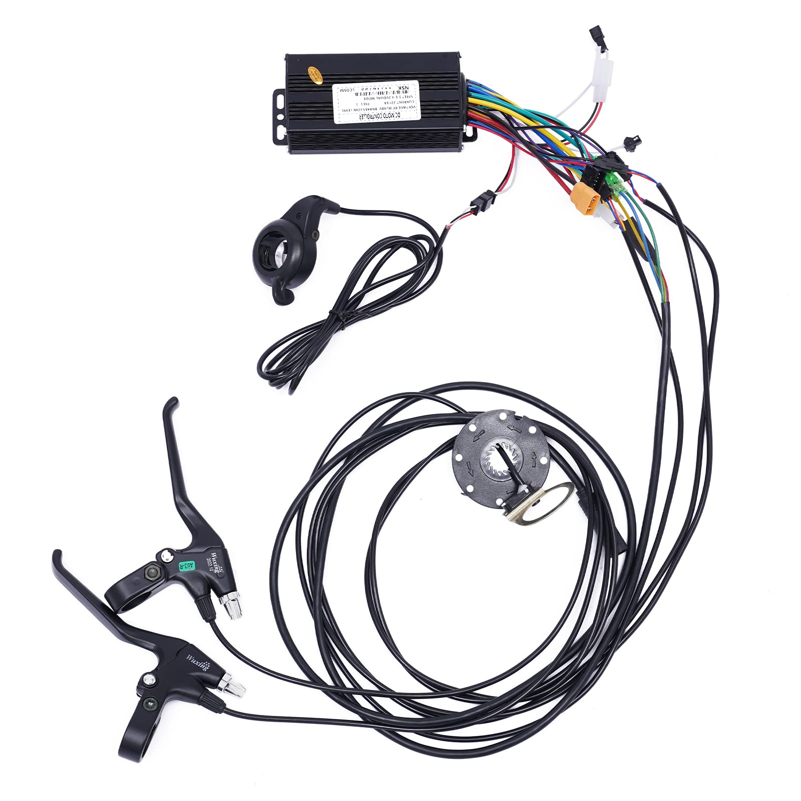 36V 500W E Bike Conversion Kit, Electric Bicycle Motor Kit for 24in Rear Wheel, Electric Motor Kit for Bicycle with Dual Mode Controller 5-Gear Speed Adjustment