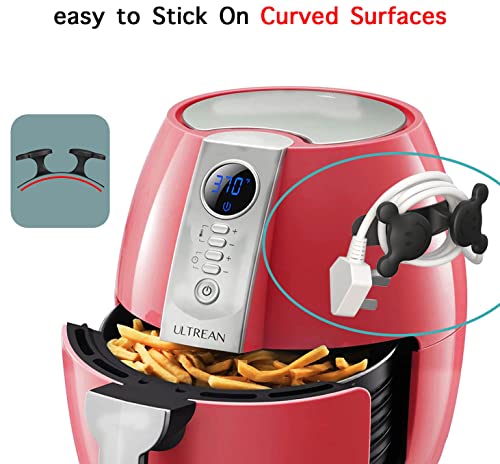 AFunCrafter Cord Organizer for Kitchen Appliances, 6 PCS Stick On Cord Holder Keeper Wrapper Winder, Declaration Cable Wrap for Mixer, Coffee Maker, Air Fryer, Toaster, Pressure Cooker, New Upgraded