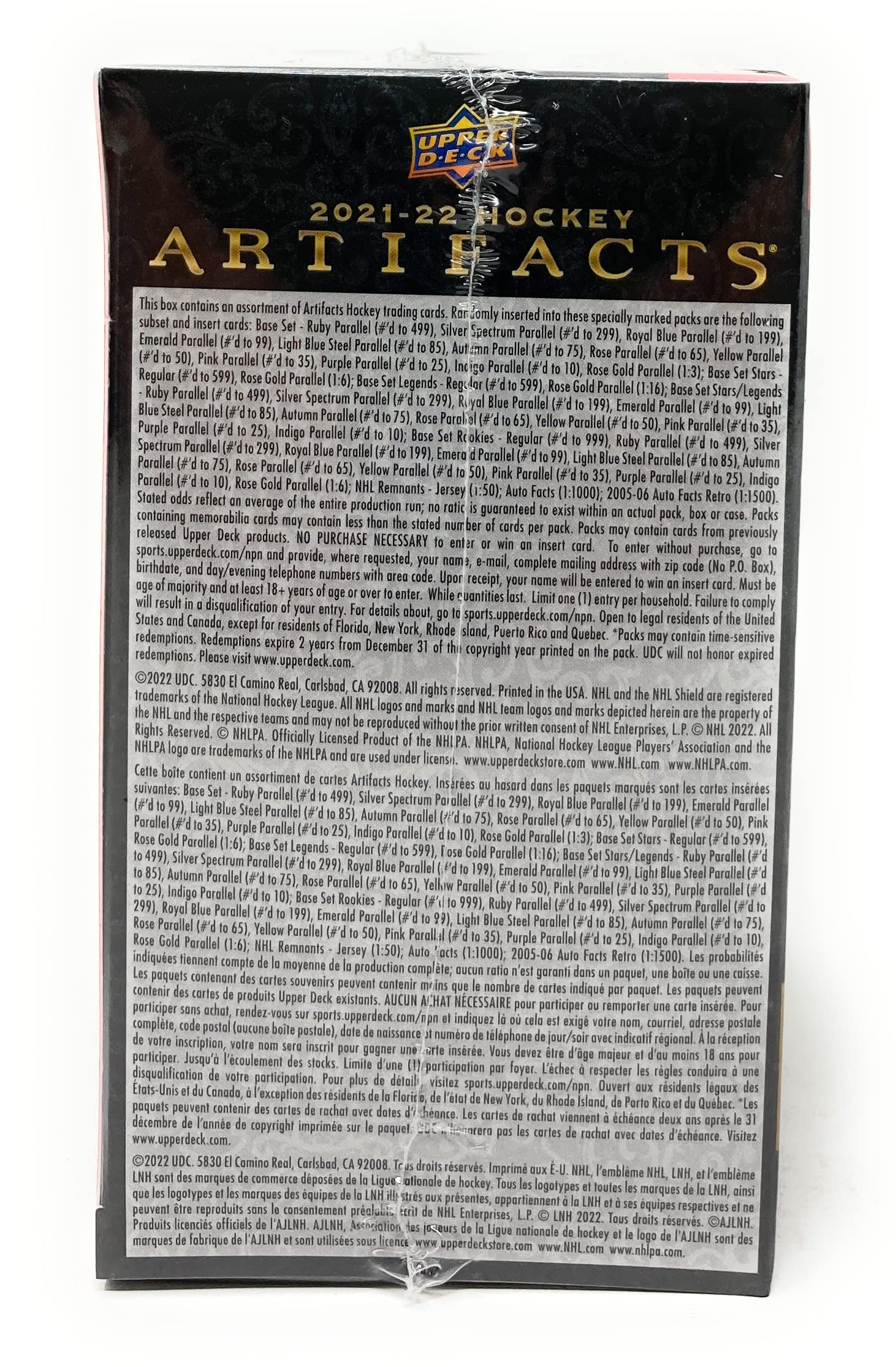 2021/22 Upper Deck Artifacts Hockey Blaster Box