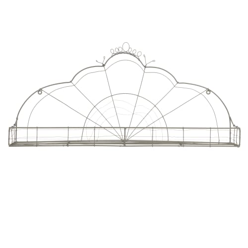 Creative Co-Op Hand Made Metal Wire Wall Shelf