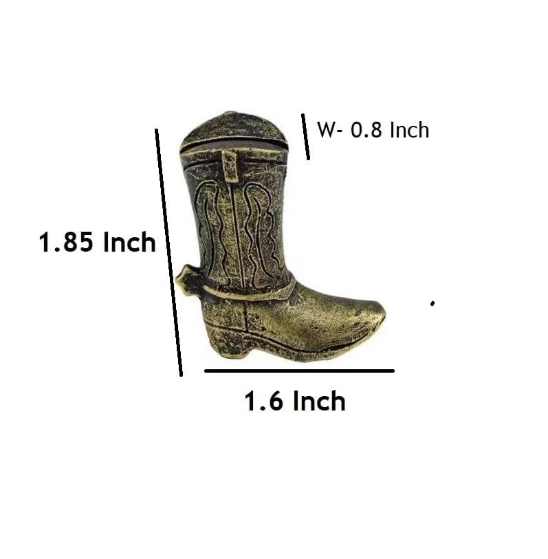 Bi-sonic lee 10PCS Golden Cowboy Boots Table Card Holder,Place Card Holders, Table Number Holder,Photo Holders, Party Favors, Wedding Decorations (Cowboy Boots,Golden)