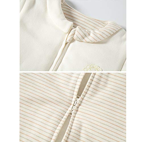 Newborn Baby Sleeping Sack Bag Winter Warm Padded Wearable Blanket Swaddle 2.5 Tog, Striped 0-8 Months