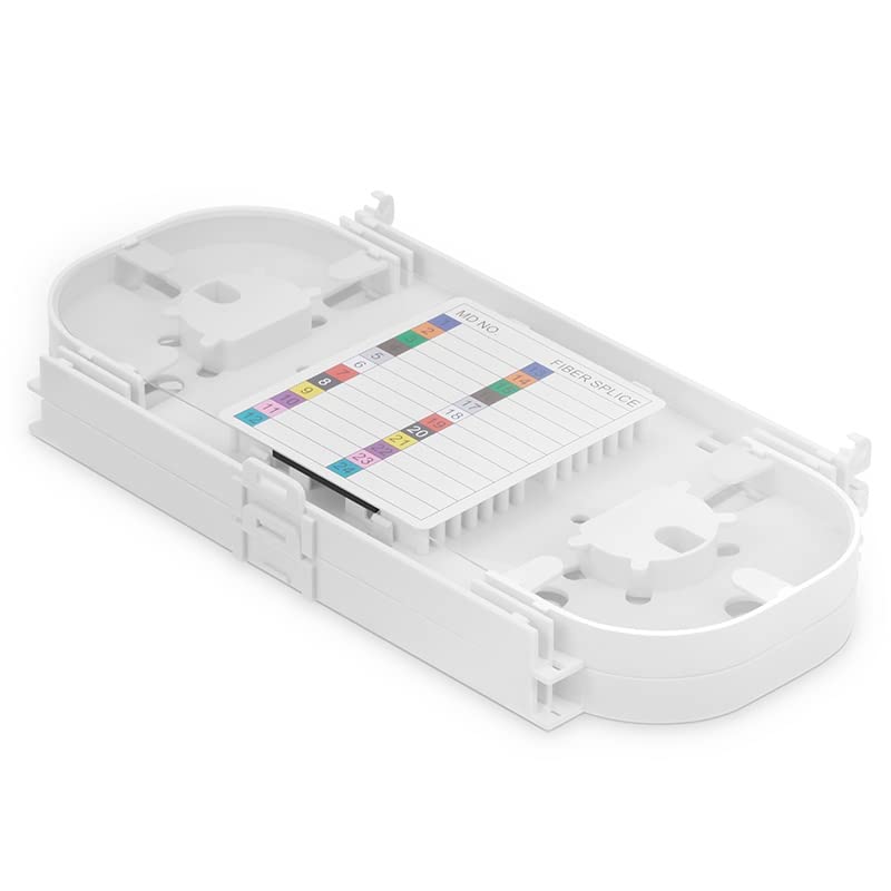 5er Link Technology 12 Strand Fiber Optic Fusion Splice Tray for Fiber Optic Cable Splices | for Fiber Optic Enclosure |